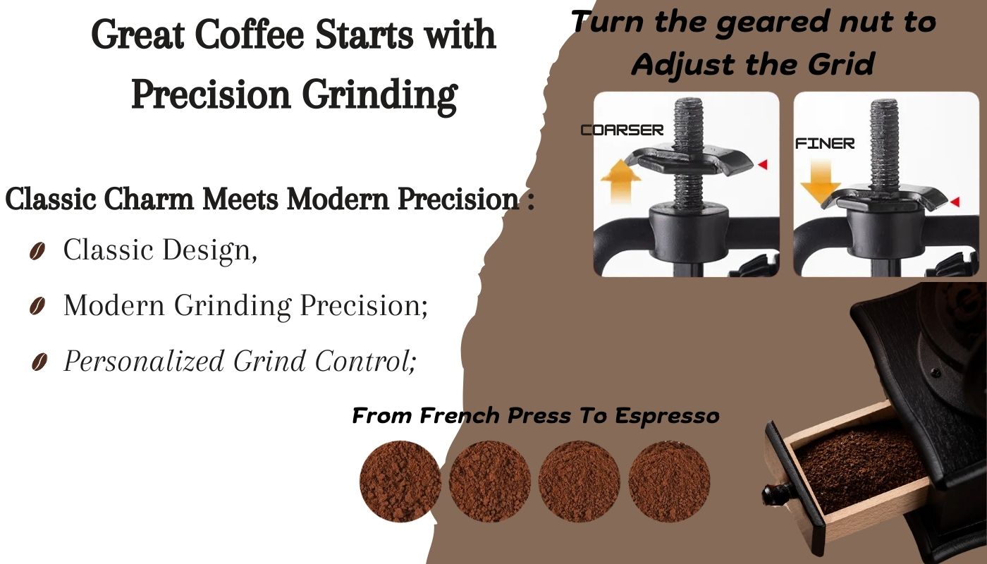 Vintage Ferris Wheel Manual Coffee Grinder - Coffee Bean Grinding as a ...